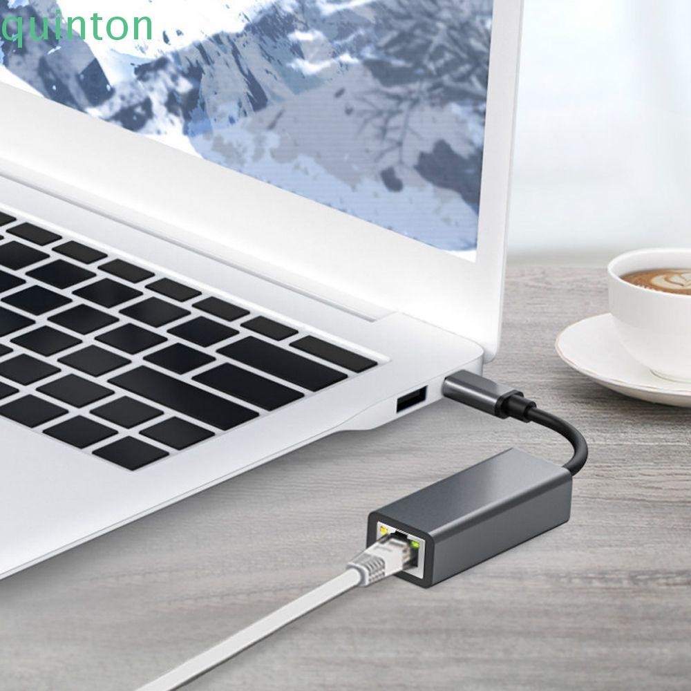 Quinton USB Type C Ethernet Cổng Ethernet Windows 10 Type-C sang RJ45 1000 Mbps Cáp Internet ...