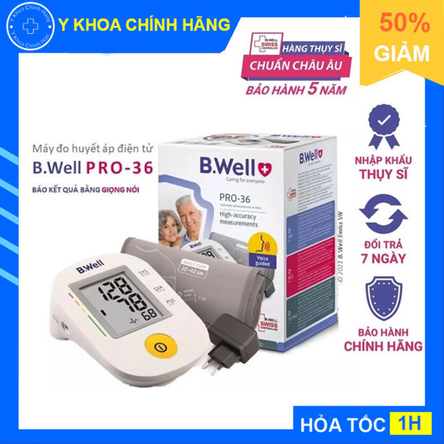 Máy đo huyết áp có giọng nói Tiếng Việt B.Well PRO-36 ( BWell Thụy Sĩ) | Shopee Việt Nam