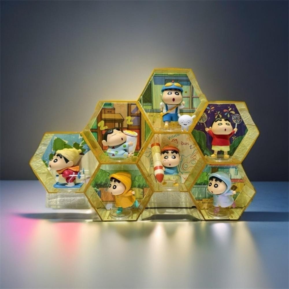 Blind box shin cậu bé bút chì, mô hình căn phòng lục giác- H2T TOYS ...