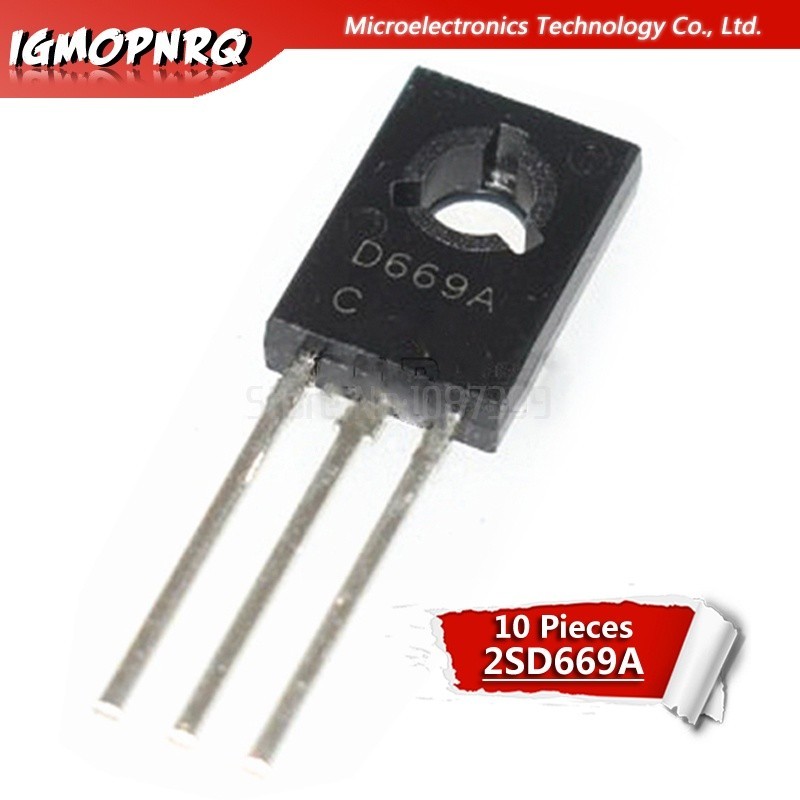 10 chiếc 2SD669A D669A D669A D669 TO-126 khuếch đại cho 1.5A 160V PNP ...