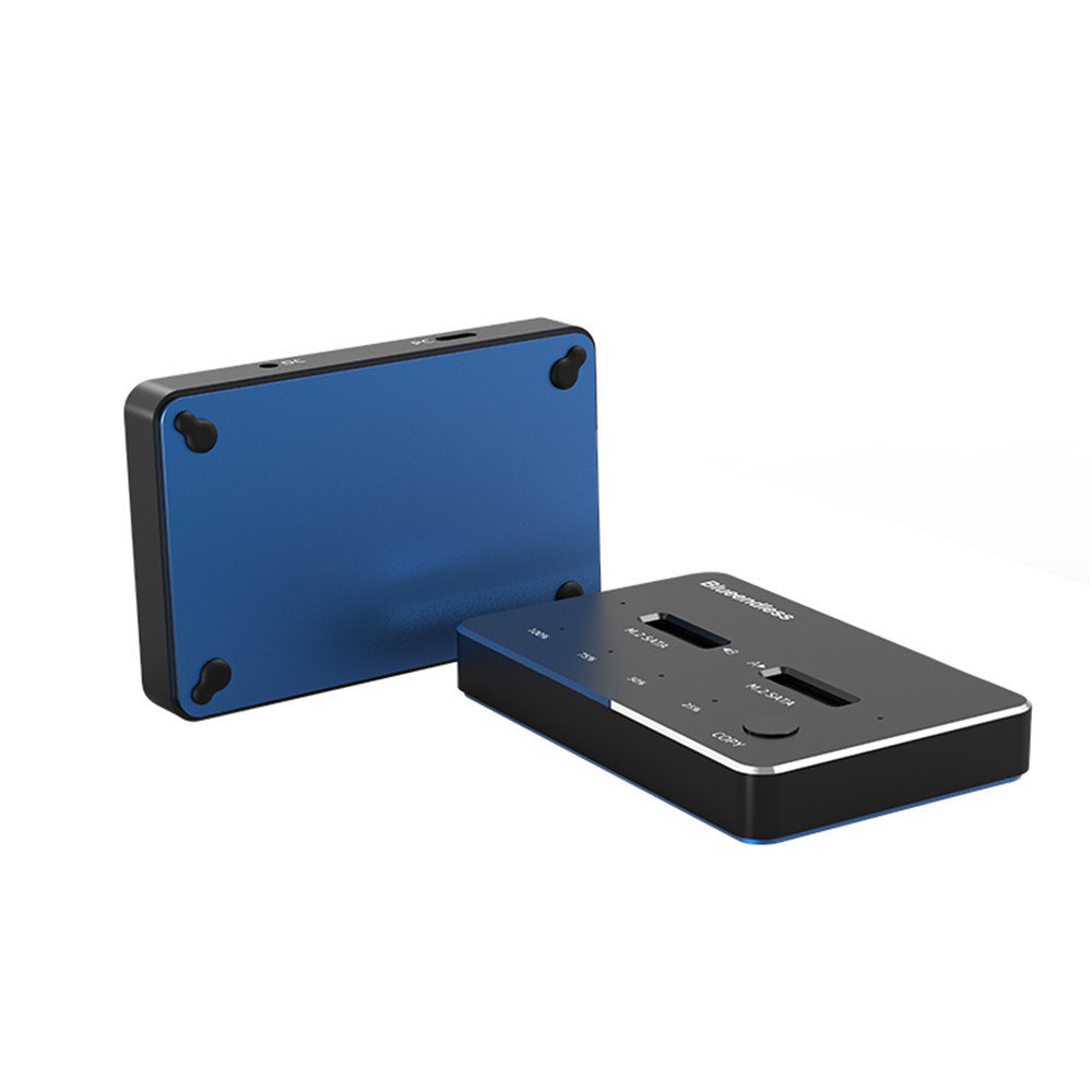 Usb 3.1 M.2 SATA Dual-Bay SSD Vỏ Dock Station Ngoại tuyến Clone M.2 ...