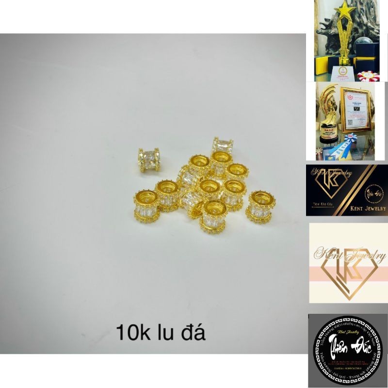 Charm mini Lu Kim tiề.n đính đ.á - Chặn Lu Đ.á 10kara - Shop Pro mix ...