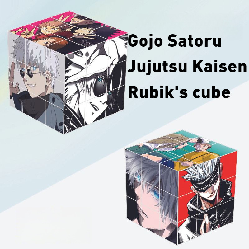 Gojo satoru jujutsu kaisen rubik's Cube Đồ chơi giáo dục bậc ba quà ...