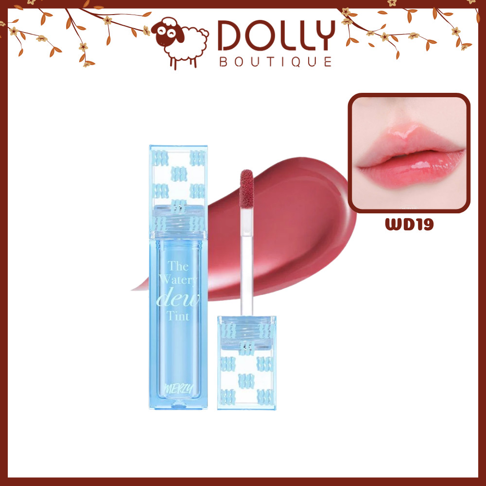 Son Tint Bóng Merzy The Watery Dew Tint #WD19 Hush Rosy (Hồng Đất) 4g | Shopee Việt Nam
