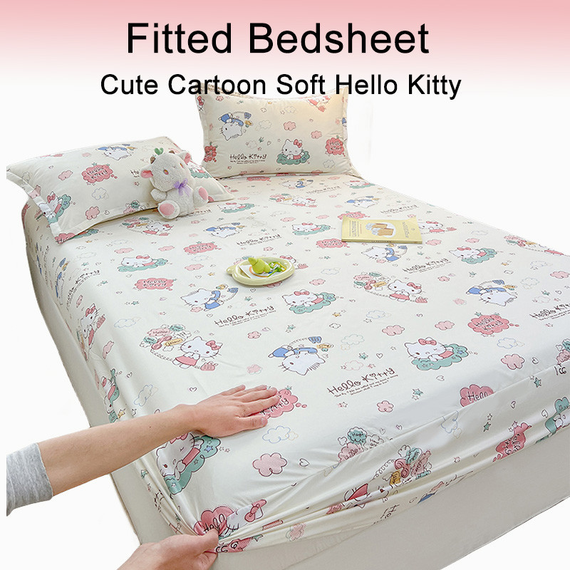Ga trải giường Hello Kitty Ga trải giường Kitty dễ thương Ga trải ...