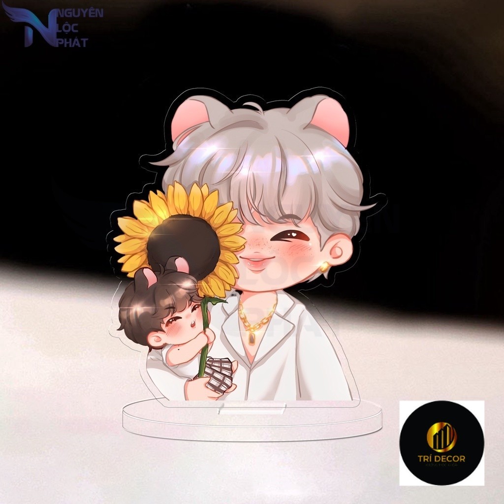 Mô hình nhân vật Standee Kook - Tae - Kpop - BTS Arttis - 2cm/5cm/10cm ...