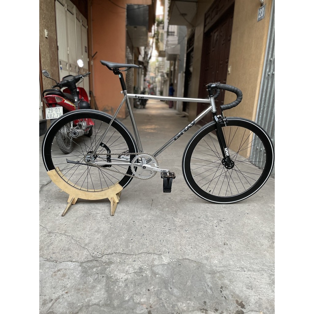 Khung xe đạp fixed gear Gray F12 thép CRMO sơn tĩnh điện | Shopee Việt Nam