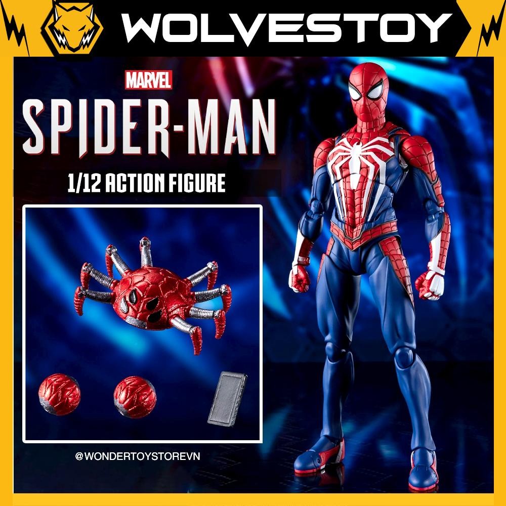 Mô Hình SHF Spider Man PS4 Marvel Người Nhện 1/12 Action Figure (KO ...