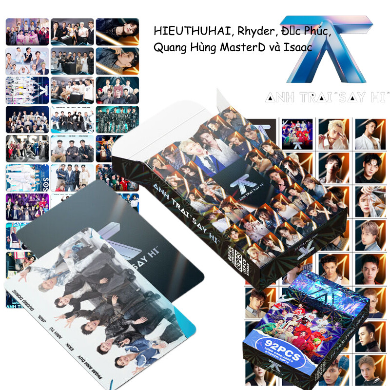 Card Anh Trai "Say Hi" Photocards 2025 Anh Trai Say Hi Tour Concert HIEUTHUAI, Rhyder, Đức Phúc ...