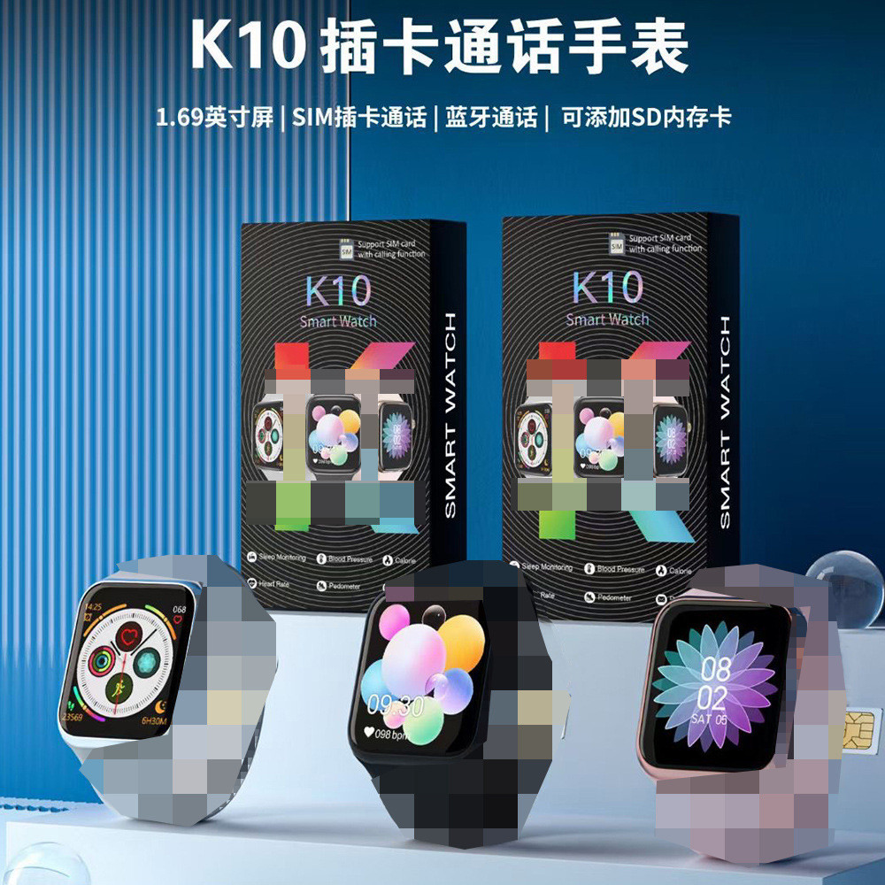 Đồng hồ thông minh Nhà sản xuất Đồng hồ thông minh K10 Pro bán chạy Thẻ SIM Cuộc gọi trẻ em ...