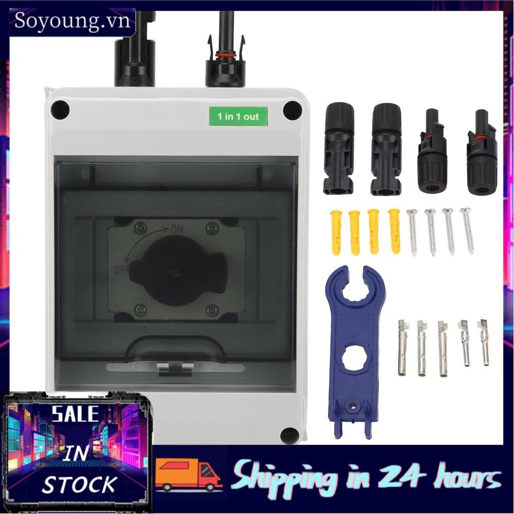 DC1000V Silver PC 1 In Out PV DC Isolator Switch For Inverter Combiner ...