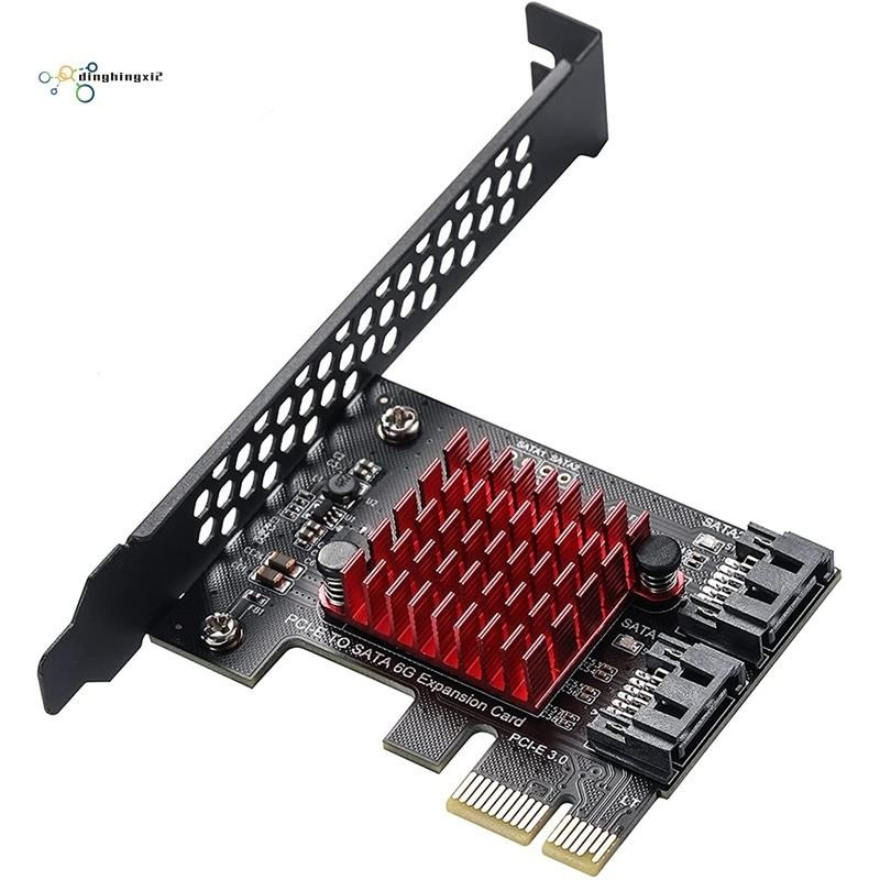 Bộ chuyển đổi SATA PCI-E 2 cổng SATA 3.0 sang PCIe X1 Bộ chuyển đổi mở rộng Thẻ chuyển đổi SATA ...
