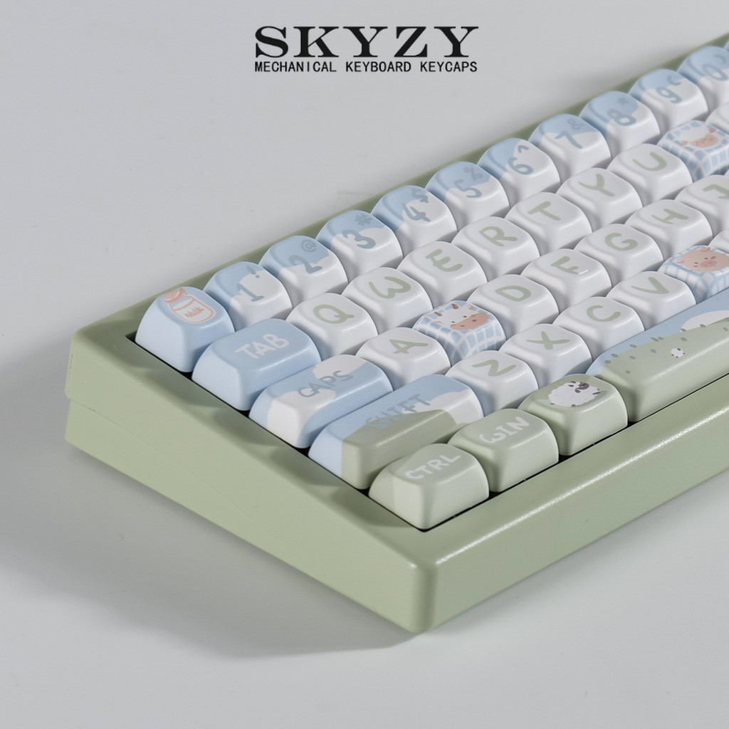 Summer Pasture Keycaps Soa Profile Cô Gái Dễ Thương PBT Dye Sub Bàn ...