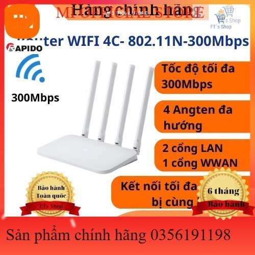 [Cục phát wifi] Bộ phát wifi router 4c Xiaomi Modem WiFi Xiaomi 4C, 4 ...