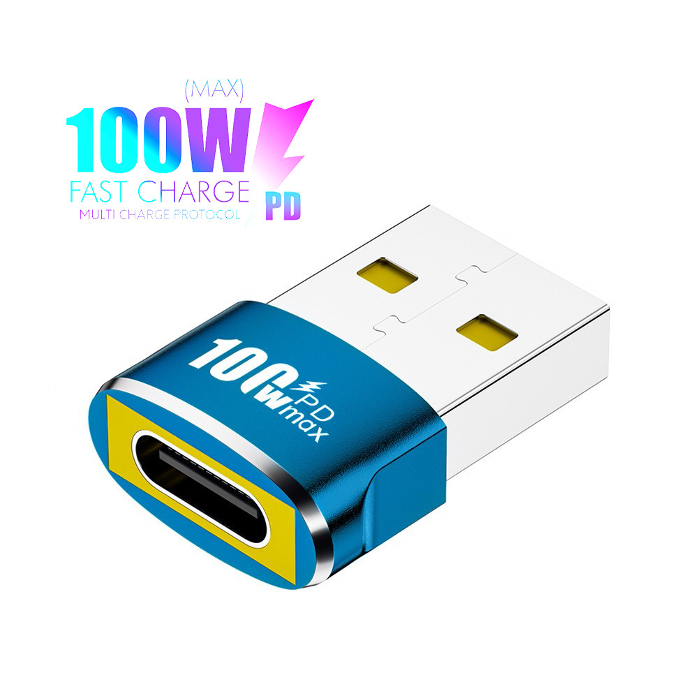 Usb2.0 PD100W USB sang Type C Bộ chuyển đổi OTG PD100W Đầu nối sạc ...