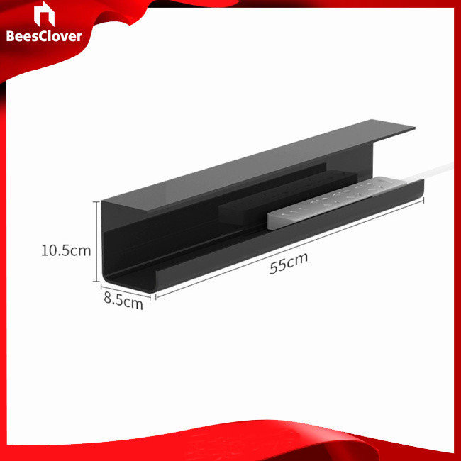 Beesclover Dưới Khay Quản Lý Cáp Để Bàn, Dụng Cụ Sắp Xếp Ổ Cắm Dây Đa Năng PVC, Giá Đỡ Quản Lý ...