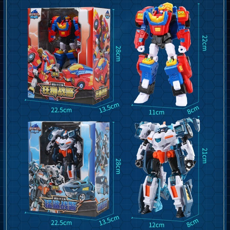 Đồ chơi Robot Miniforce Animaltron robot cảnh sát không gian Sư Tử Leo ...
