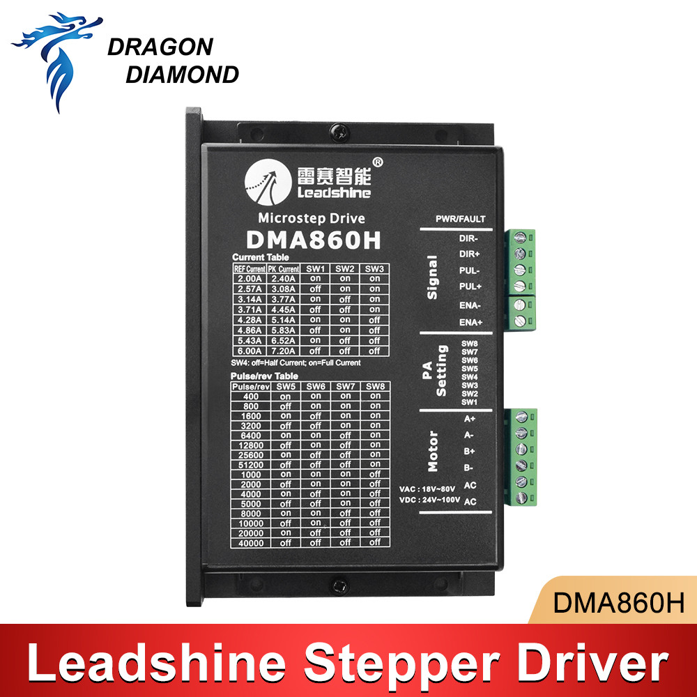 Trình điều khiển bước 2 pha Leadshine DMA860H chính hãng 18-80VAC cho ...