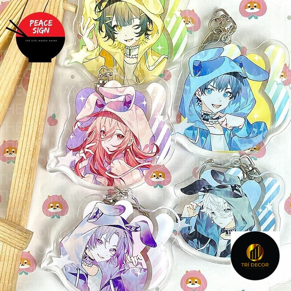 Móc khóa BLUE LOCK ver THỎ LẤP LÁNH in hình anime chibi mica trong ...