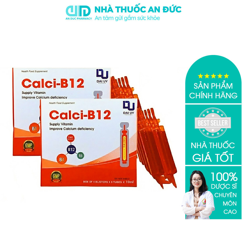Bổ Sung Calci B12 Chống Thiếu Máu Calxi B12 Đại Uy - Nhà Thuốc An Đức | Shopee Việt Nam