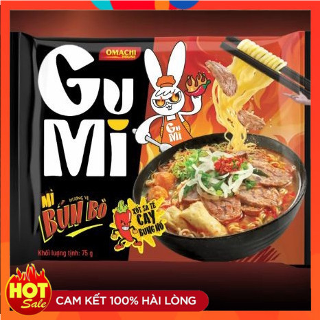 MÌ GUMI VỊ BÚN BÒ GÓI 75G/ GU MÌ OMACHI HOUSE | Shopee Việt Nam