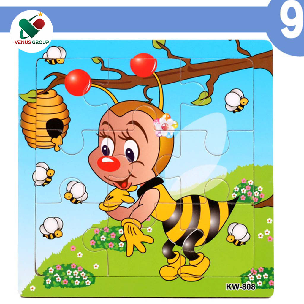 Tranh Ghép Hình Gỗ 9 Mảnh - Size Lớn - Giúp Bé Phát Triển Trí Tuệ (XH28 ...