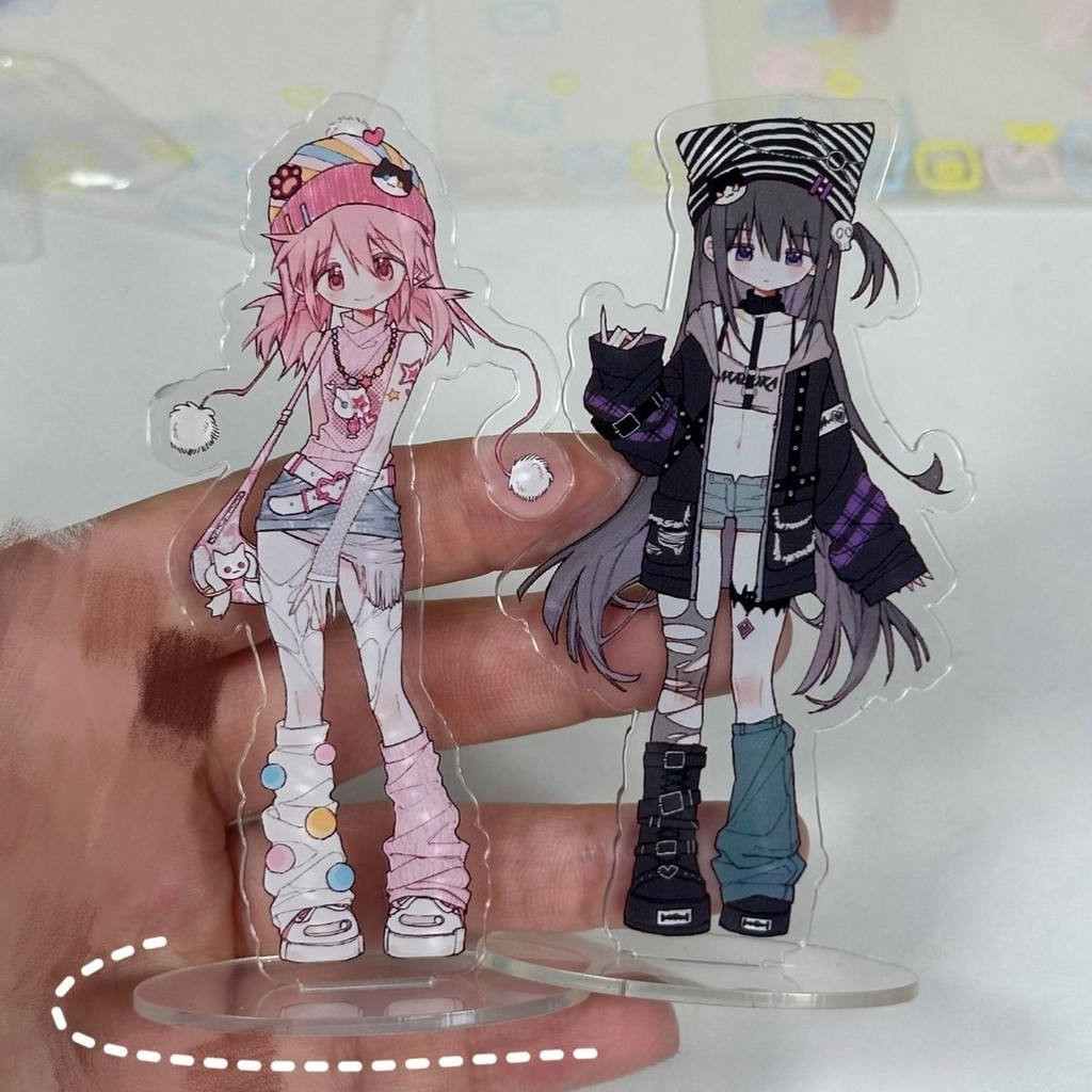 10cm Madoka Magica Kaname Madoka Akemi Homura Acrylic Đứng Trang Trí ...