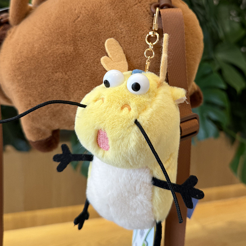Móc khóa rồng vàng Leuleu Dragon cute/ Charm rồng lè lưỡi treo balo ...