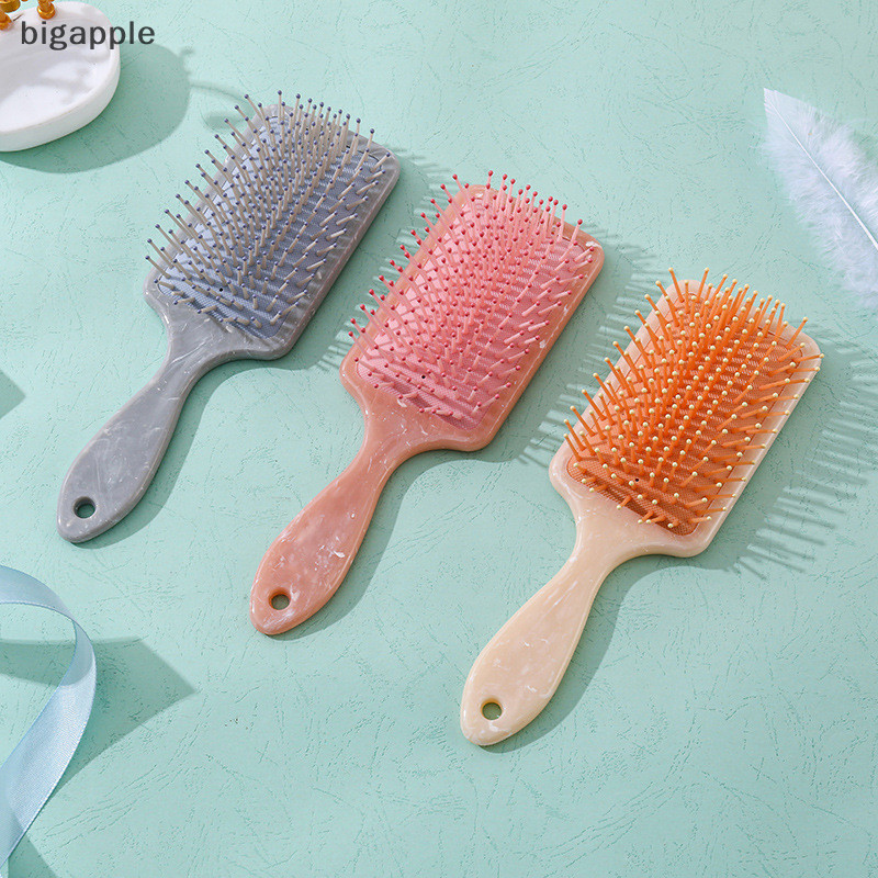 Bigapple Nổ Đá Cẩm Thạch Đệm Không Khí Lược Tóc Mịn Mà Không Thắt Lưng Túi Khí Massage Lược Nhựa ...