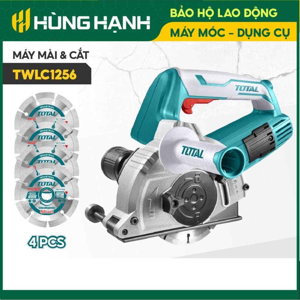 Máy cắt gạch đá Total 1500W 3000W, đường kính đĩa cắt 125mm 130mm, Máy cắt rãnh tường trục chính ...