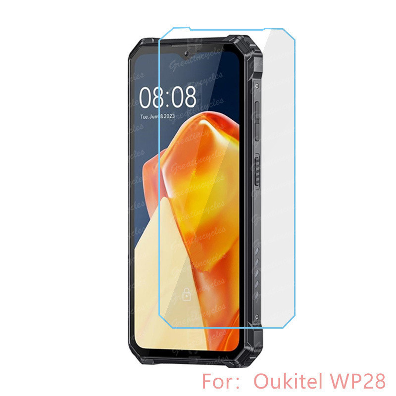 Oukitel WP28 Kính cường lực trong suốt Bảo vệ toàn diện Phim chống cháy ...