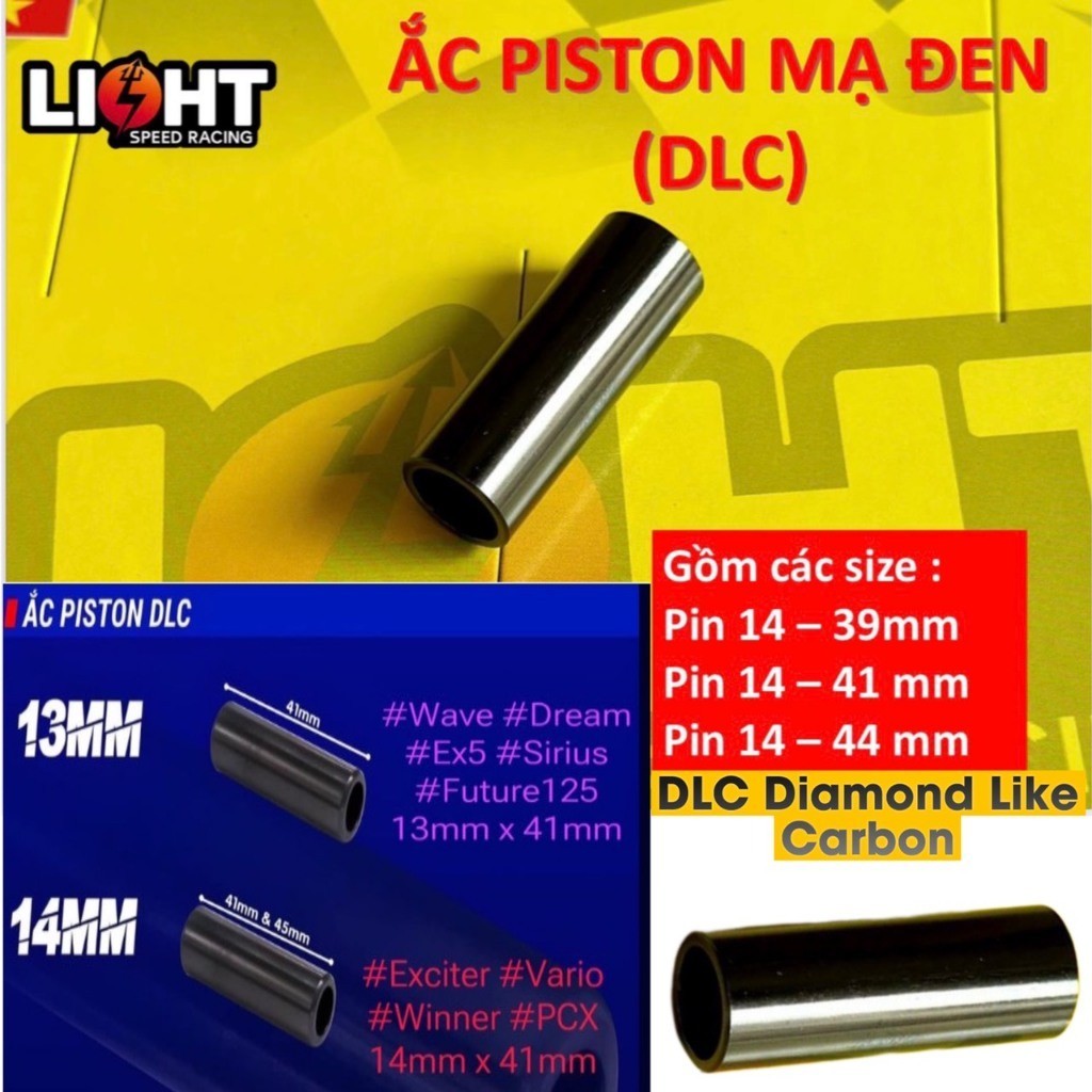 Ắc Piston LIGHT SPEED DLC Diamond Like Carbon | Shopee Việt Nam