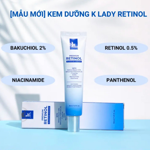Kem Retinol k lady care,Kem Dưỡng K Lady Care 0.5% Retinol 30ml Premium Retinol Elastin Cream ...