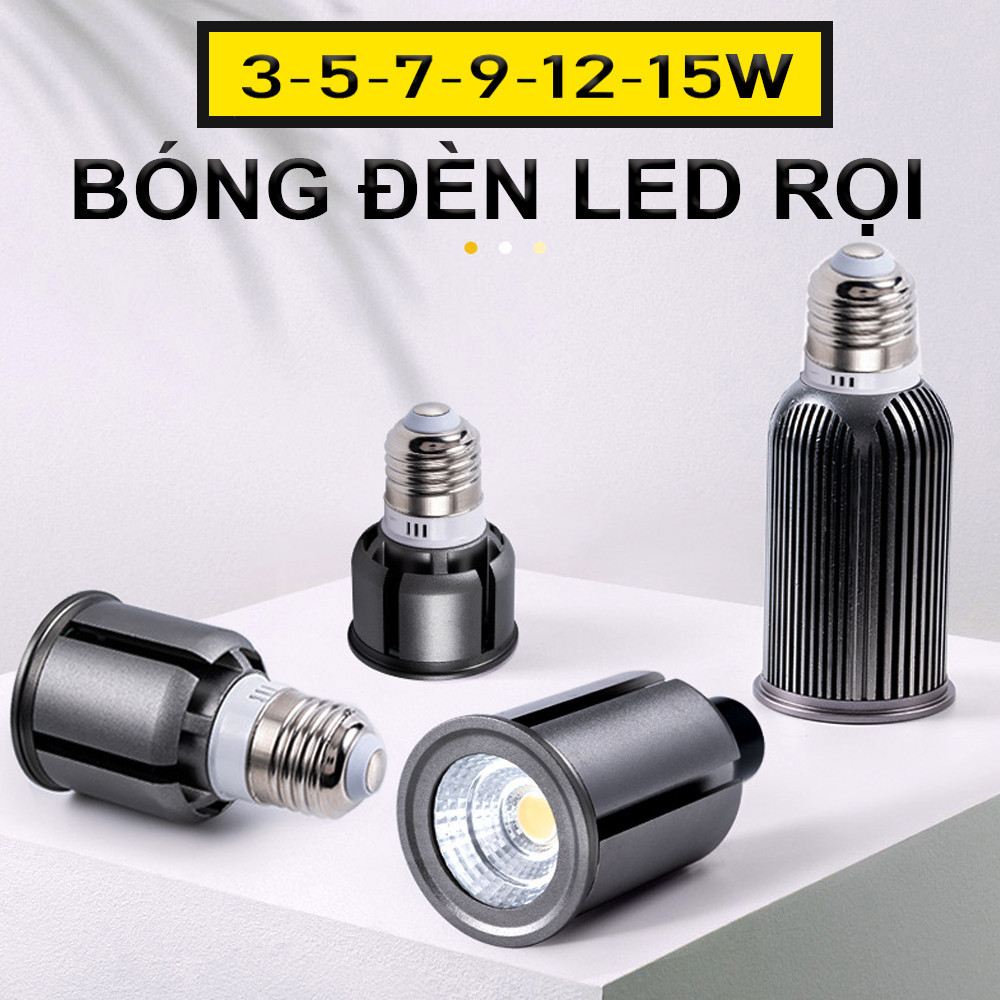 Bóng đèn rọi Led COB kiểu đui xoáy E27, Công suất 3W/5W/7W/9W/12W/15W ...