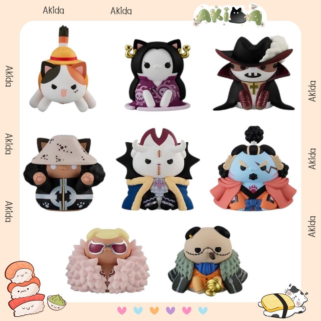 [Akida] Tượng tĩnh nhỏ/ Mini fig - Mega Cat Luffy & Thất vũ hải - One ...