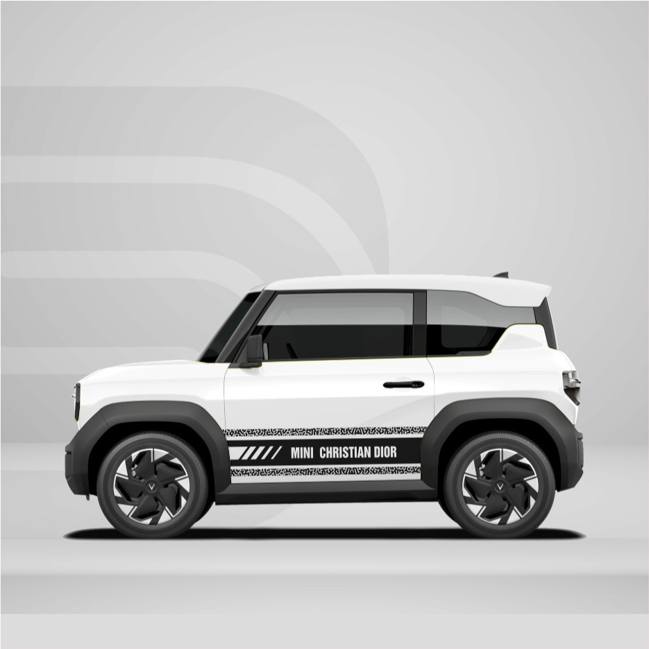 Tem dán xe VF3 Dior Keo - Decal Sticker dán xe Keo Trong | Shopee Việt Nam