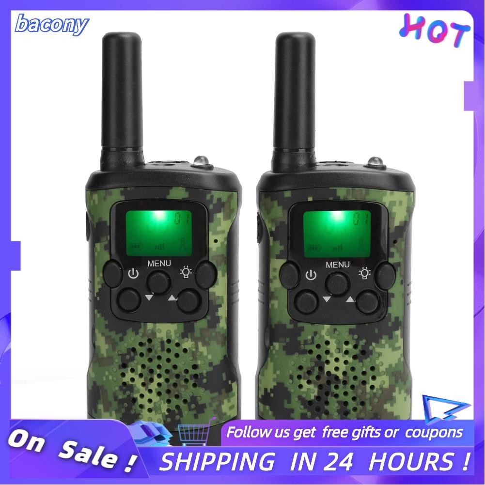 Bacony Mini Handled Transceiver LCD Screen TwoWay Radios Children ...