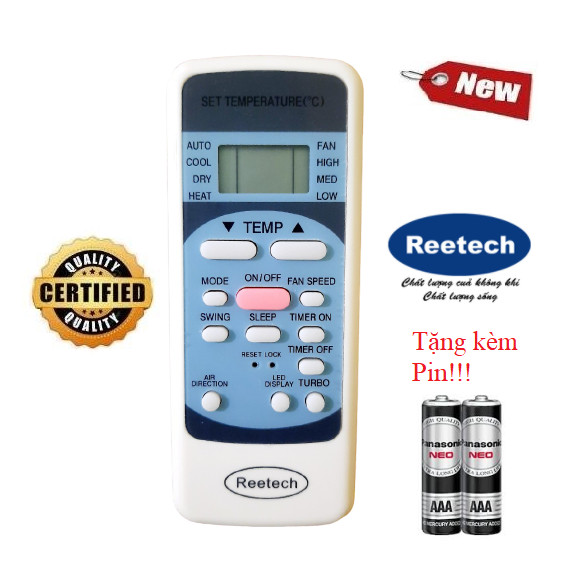 Remote Điều khiển từ xa điều hòa Reetech 2 chiều Inverter dùng cho các ...
