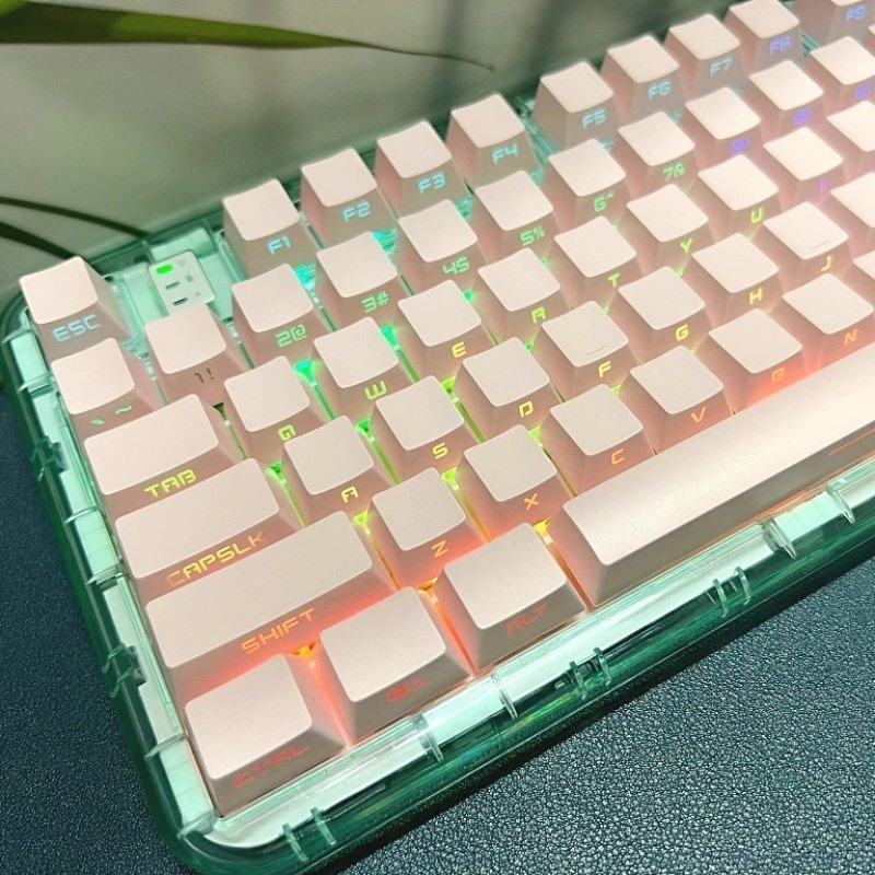 Bộ Keycap in bên hông Double Shot Shine Through Custom Keycaps Gradient ...