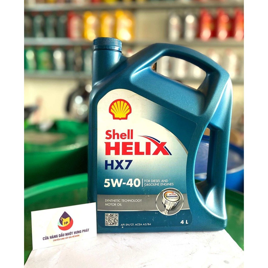 Dầu nhớt SHELL HELIX HX7 5W-40 4L | Shopee Việt Nam