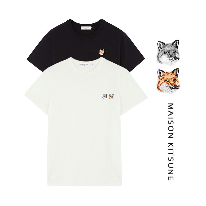 Barbour Classic Xuân Hè Fox Head Unisex Cặp Đôi Tay Ngắn Cổ Tròn ...