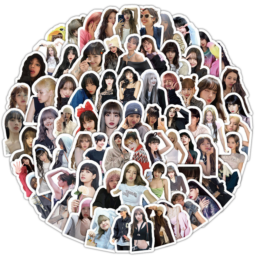 103pcs BP Sticker Washi Tape LISA JENNIE ROSE JISOO Waterproof Luggage ...