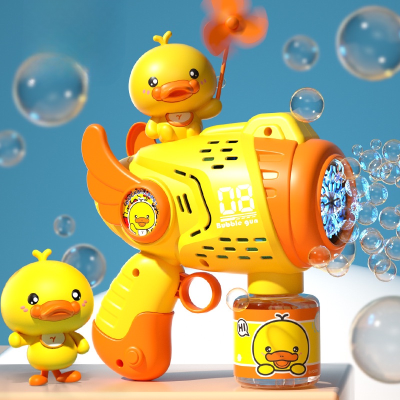 Máy bong bóng vịt dễ thương có đèn cầm tay có động cơ | Shopee Việt Nam