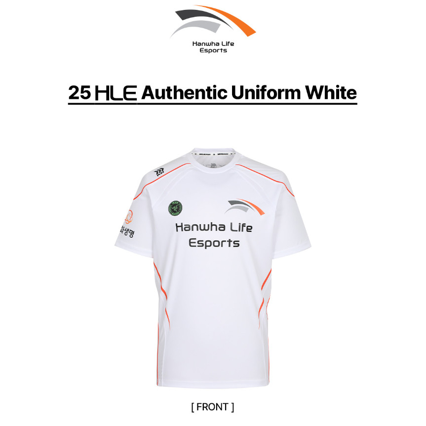 2025 HLE Đồng phục đích thực màu trắng “ZEUS ” JERSEY. [Id có thể tùy chỉnh] HLE E-sports LOL ...