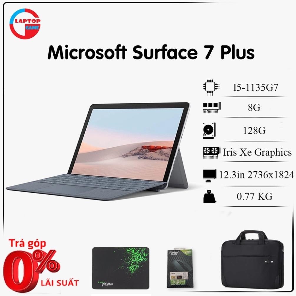 (Combo kèm bút+ phím) Máy tính Microsoft Surface Pro 7 Plus i5/8GB/128GB BH02 | Shopee Việt Nam