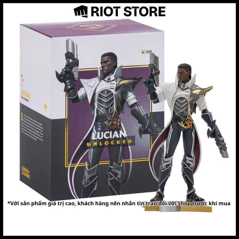 Mô hình LMHT Lucian Unlocked Statue 27cm Chính hãng Riot Games - Figure ...