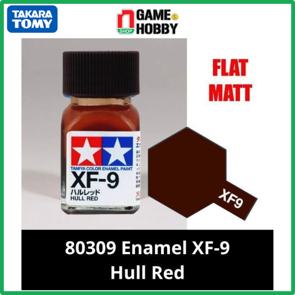 80309 ENAMEL XF-9 HULL RED - SƠN MÔ HÌNH CHÍNH HÃNG TAMIYA | Shopee ...