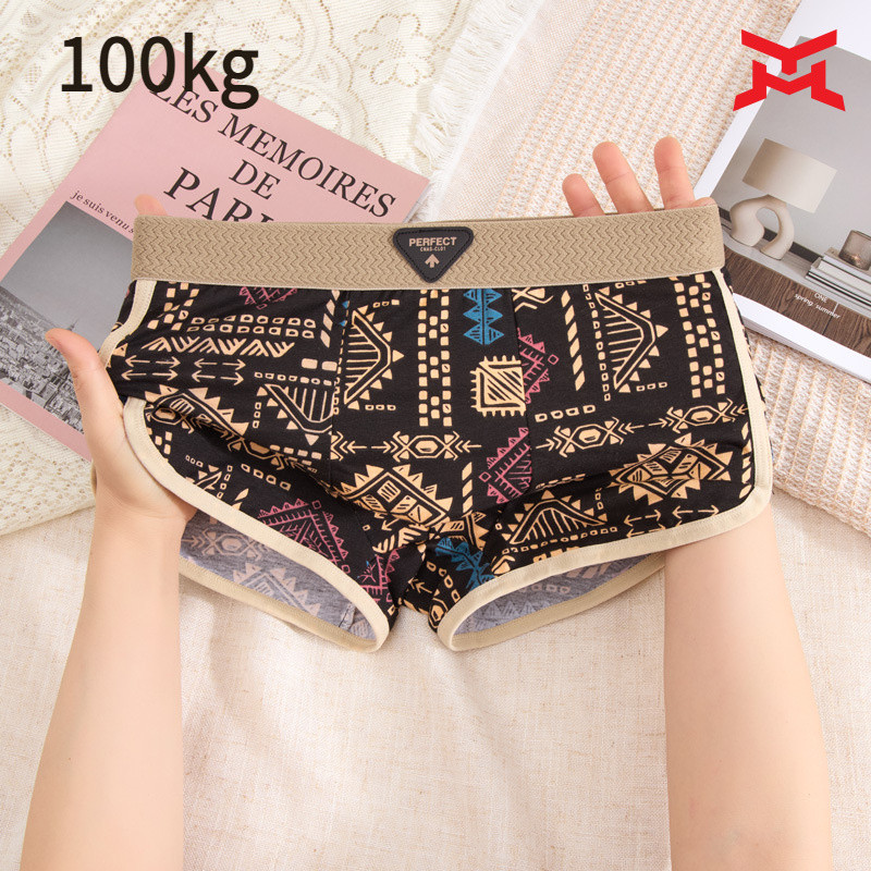 Quần lót boxer cotton thoáng khí phong cách dân tộc retro cho nam, in ...