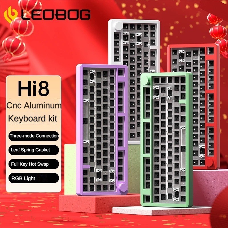 Hàng CÓ SẴN! Leobog Hi8 Hi8SE Ba Chế Độ Bluetooth 2.4g Bàn Phím Cơ RGB Không Dây Trao Đổi Nóng ...