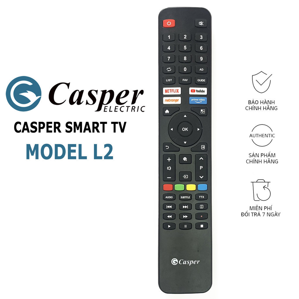 Điều Khiển Smart TV Casper L2 Loại Đẹp Chính Hãng Giá Tốt | Shopee Việt Nam
